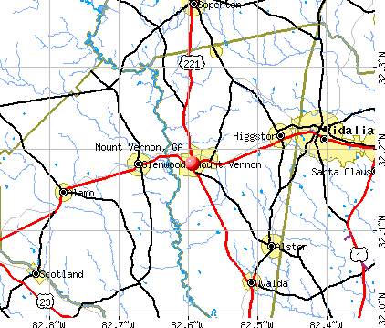 Mount Vernon, Georgia (GA 30445) profile: population, maps, real estate, averages, homes ...