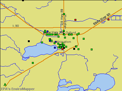 Worthington Minnesota City Map