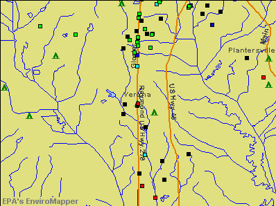 Verona Mississippi Map