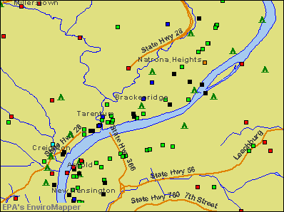 Brackenridge, Pennsylvania (PA 15014, 15084) profile: population, maps ...