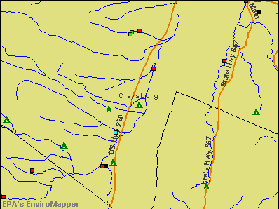 Claysburg, Pennsylvania (PA 16625, 16682) profile: population, maps ...