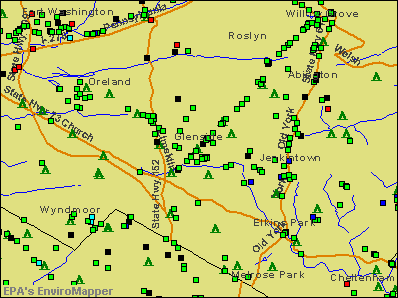 Glenside, Pennsylvania (PA 19046, 19095) profile: population, maps ...