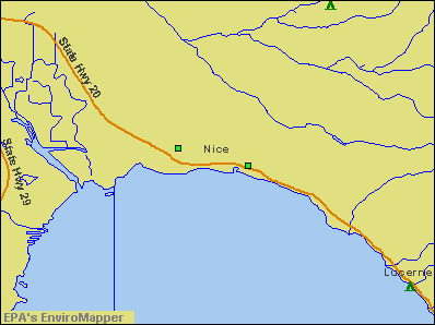 Nice, California (CA 95464, 95485) profile: population, maps, real ...