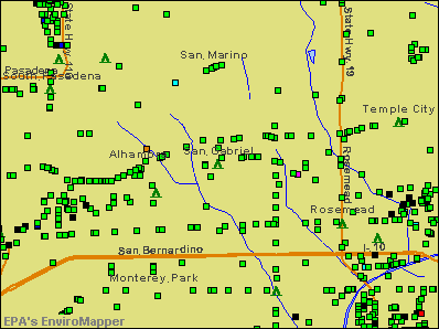 San Gabriel Zip Code Map - United States Map