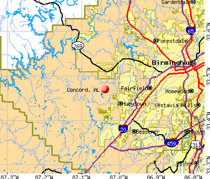 Concord, Alabama (AL 35023) profile: population, maps, real estate ...
