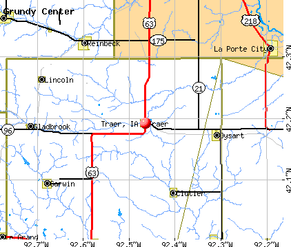 Traer, Iowa (IA 50675) profile: population, maps, real estate, averages ...