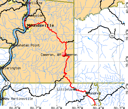 Cameron, West Virginia (WV 26033) profile: population, maps, real ...