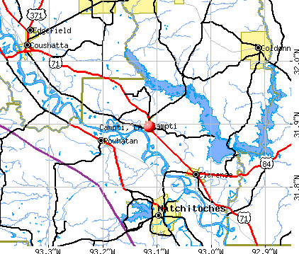 Campti, Louisiana (LA 71411) profile: population, maps, real estate ...