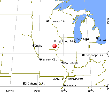 Brighton, Iowa (IA 52540) profile: population, maps, real estate ...