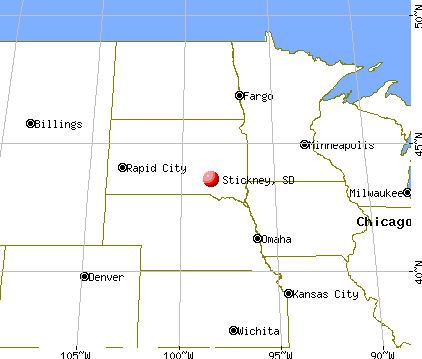 Stickney, South Dakota (SD 57375) profile: population, maps, real ...