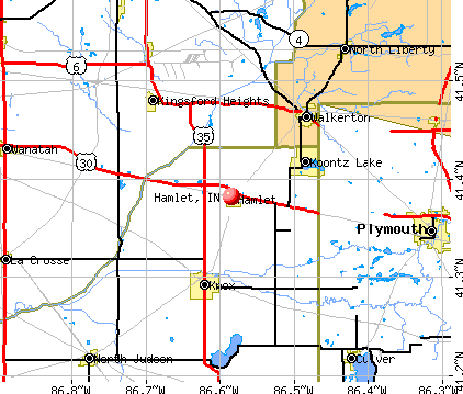Hamlet, Indiana (IN 46532) profile: population, maps, real estate ...
