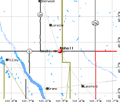 Mohall, North Dakota (ND 58761) profile: population, maps, real estate ...