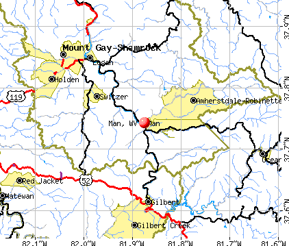 Man, West Virginia (WV 25632) profile: population, maps, real estate ...