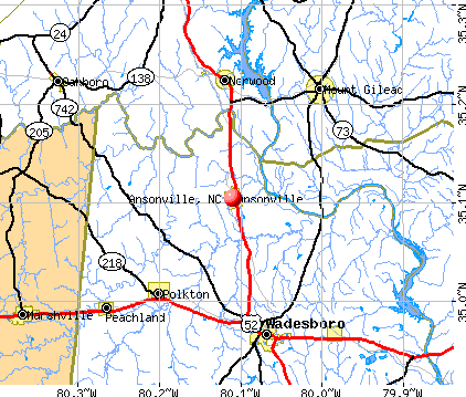 Ansonville, North Carolina (NC 28007, 28170) profile: population, maps ...