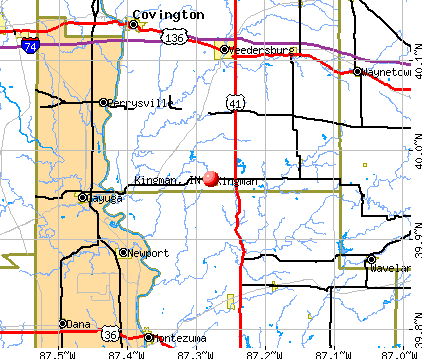 Kingman, Indiana (IN 47952) profile: population, maps, real estate ...