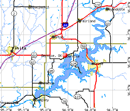 Bernice, Oklahoma (OK 74331) profile: population, maps, real estate ...
