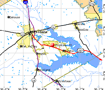 Mildred, Texas (TX 75110) profile: population, maps, real estate ...