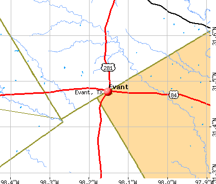 Evant, Texas (TX 76525) profile: population, maps, real estate ...