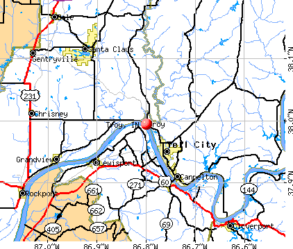 Troy, Indiana (IN 47588) profile: population, maps, real estate ...
