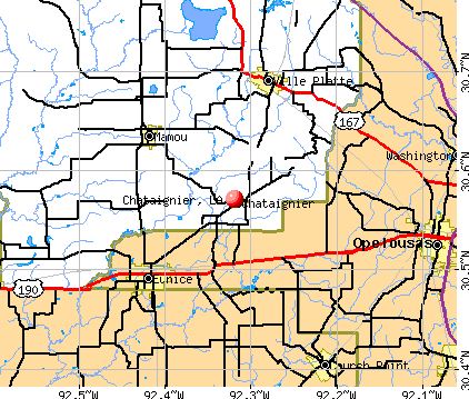 Chataignier, Louisiana (LA 70524, 70586) profile: population, maps ...
