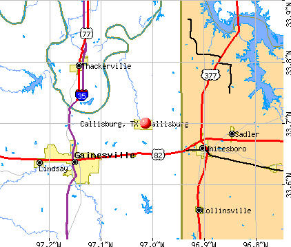 Callisburg, Texas (TX 76240, 76273) profile: population, maps, real ...