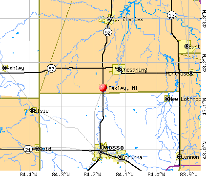 Oakley, Michigan (MI 48649) profile: population, maps, real estate ...