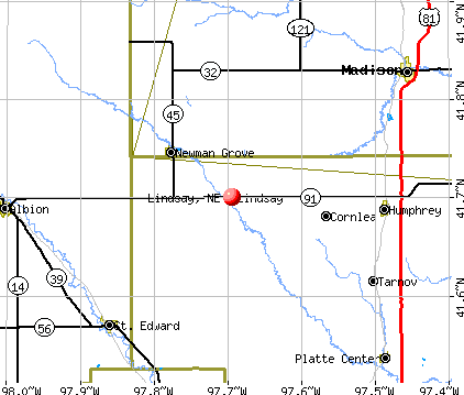 Lindsay, Nebraska (NE 68644) profile: population, maps, real estate ...