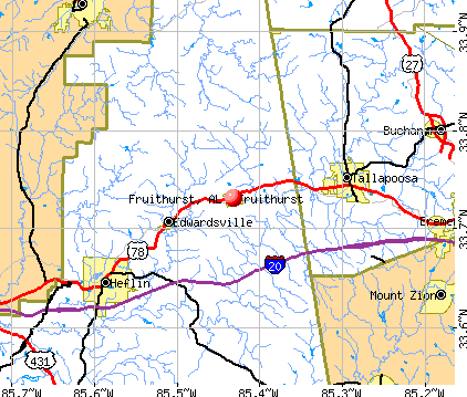 Fruithurst, Alabama (AL 36262) profile: population, maps, real estate ...