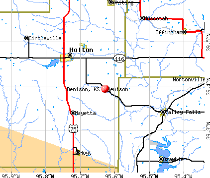Denison, Kansas (KS 66419) profile: population, maps, real estate, averages, homes, statistics ...