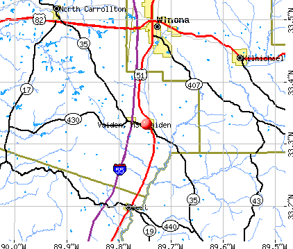 Vaiden, Mississippi (MS 39176) profile: population, maps, real estate ...