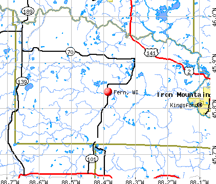 Fern, Wisconsin (WI 54121) profile: population, maps, real estate ...