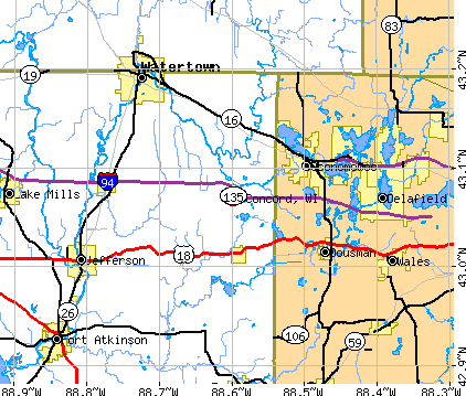 Concord, Wisconsin (WI 53178) profile: population, maps, real estate ...