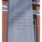 Greenville, GA : Meriwether County Veterans Memorial Inscription ...