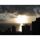 Honolulu, HI : Somber Sunset from the Lanai photo, picture, image ...