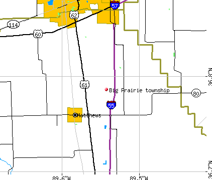 Big Prairie township, New Madrid County, Missouri (MO) Detailed Profile