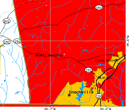 Atwell township, Rowan County, North Carolina (NC) Detailed Profile
