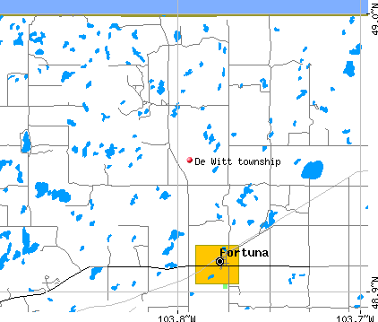 De Witt township, Divide County, North Dakota (ND) Detailed Profile