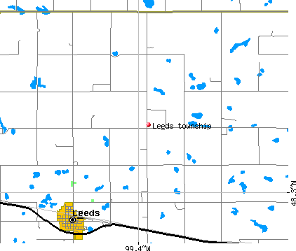 Leeds township, Benson County, North Dakota (ND) Detailed Profile