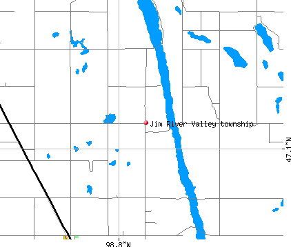 Jim River Valley township, Stutsman County, North Dakota (ND) Detailed ...