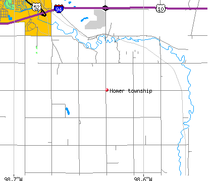 Homer township, Stutsman County, North Dakota (ND) Detailed Profile