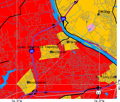 Lower Makefield township, Bucks County, Pennsylvania (PA) Detailed Profile