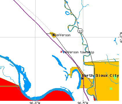Jefferson township, Union County, South Dakota (SD) Detailed Profile