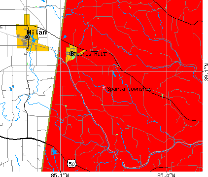 Sparta township, Dearborn County, Indiana (IN) Detailed Profile
