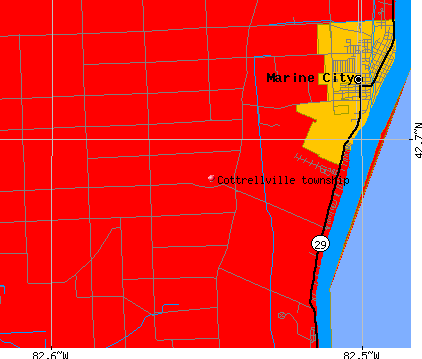 Cottrellville township, St. Clair County, Michigan (MI) Detailed Profile