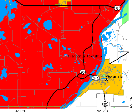 Franconia township, Chisago County, Minnesota (MN) Detailed Profile